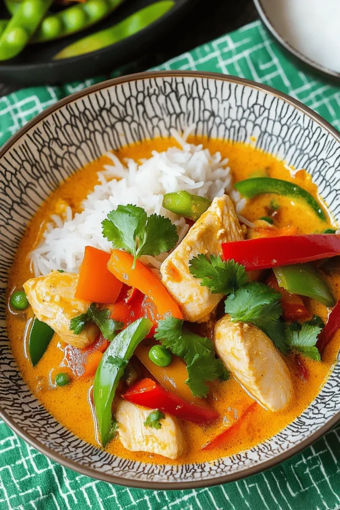 Rotes Thai Curry Mit Hhnchen