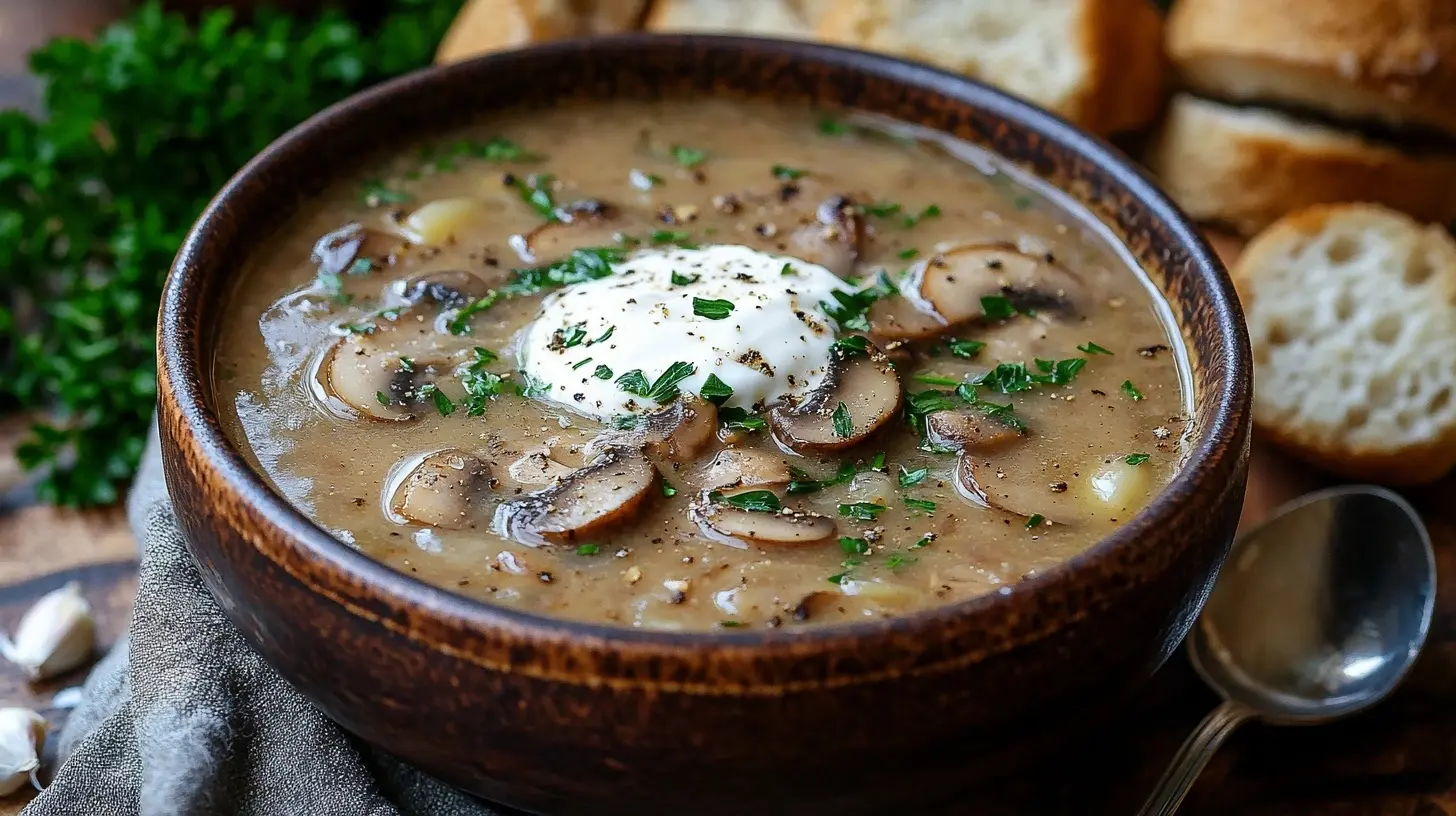 Cremige Champignonsuppe – einfaches Rezept in nur 30 Minuten